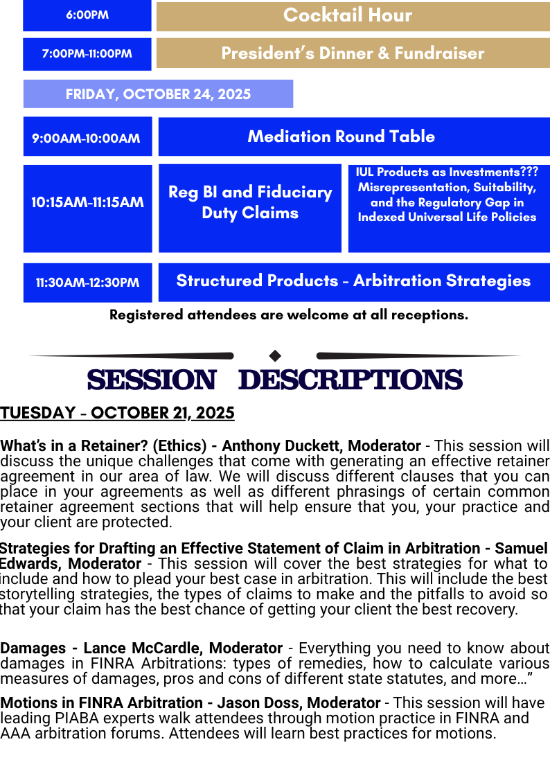 Meeting Agenda - PIABA